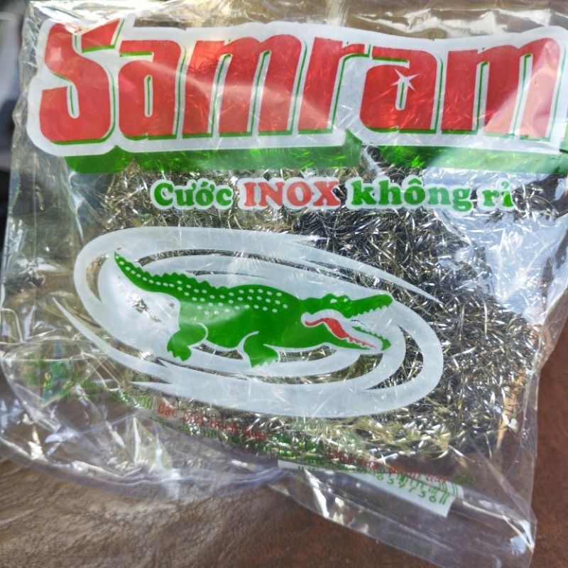 Cước inox chùi xoong nồi Samram không rỉ hàng chính hãng( hình thật do ...