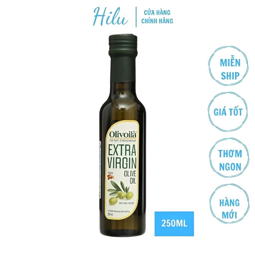 Dầu Oliu Olive nguyên chất Olivoila Extra Virgin 250ml | Shopee Việt Nam