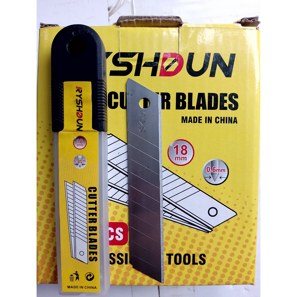 Hộp 200 Lưỡi dao trổ, lưỡi dao rọc giấy dày 0.6 | Shopee Việt Nam