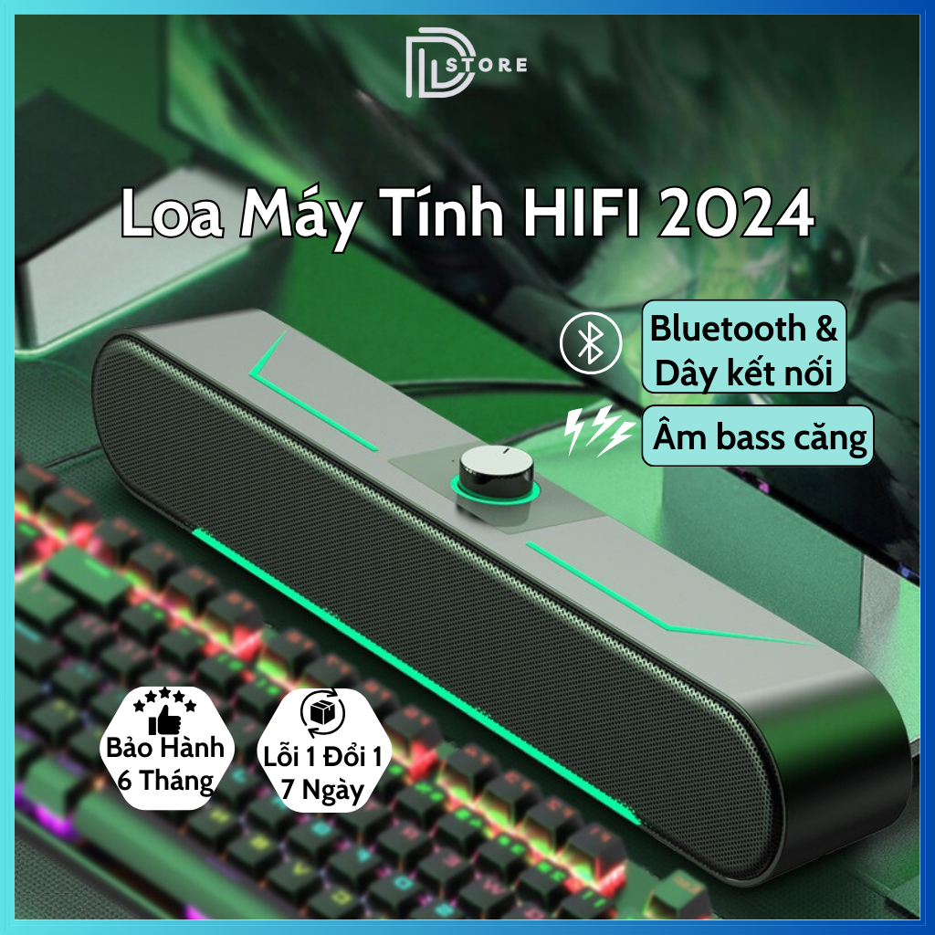 Loa máy tính để bàn gaming có đèn Led RGB, BASS cực đã. Loa vi tính có ...