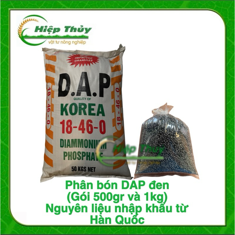 Phân bón DAP đen Hàn Quốc (gói 500g và 1kg) phân bón dạng hạt đen ...