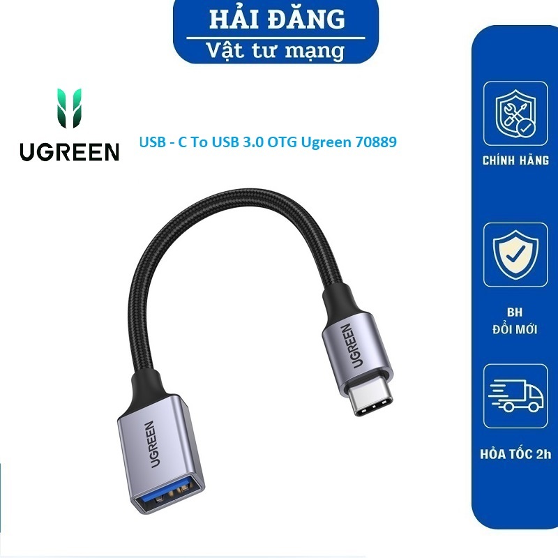 Cáp OTG USB Type-C to USB 3.0 Ugreen 70889 chính hãng | Shopee Việt Nam