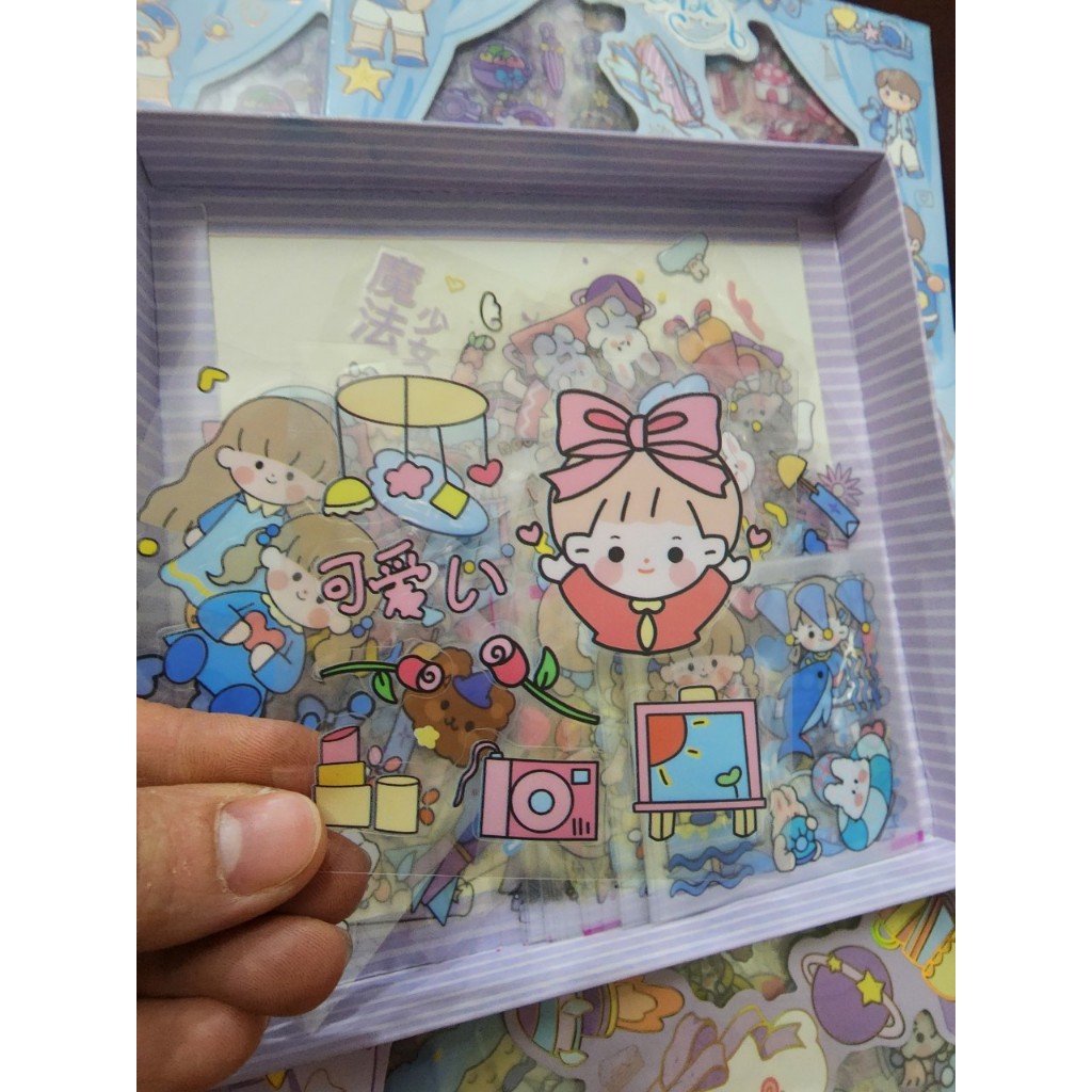 Sticker Xinh Dễ Thương Hình Dán Cute 2 tấm nhỏ | Shopee Việt Nam