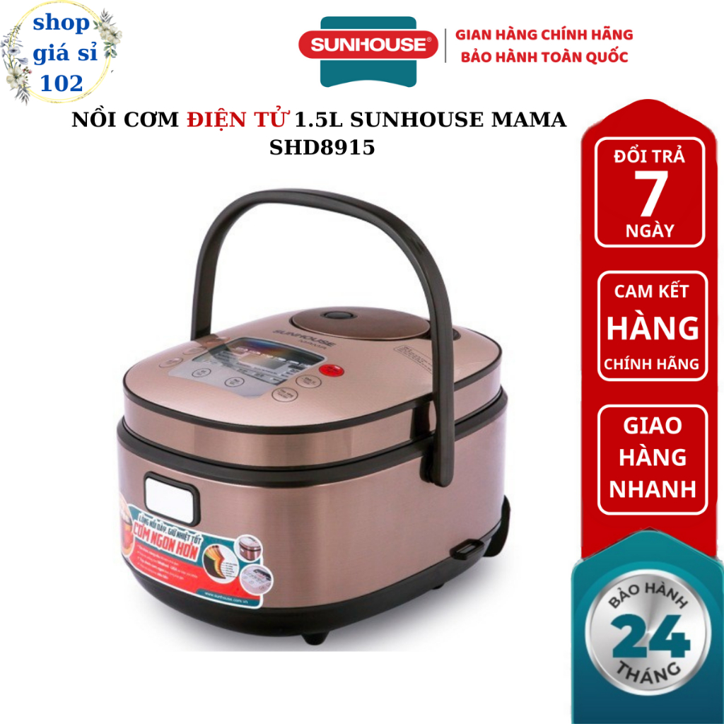 NỒI CƠM ĐIỆN TỬ 1.5L SUNHOUSE MAMA SHD8915 - Bảo hành chính hãng 24 ...