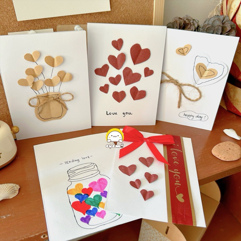 Thiệp handmade trái tim | Shopee Việt Nam