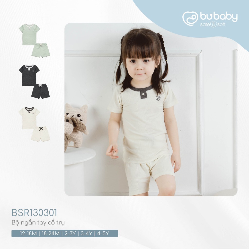 BU BABY - Bộ cộc tay cổ tròn Siro BuBaby cho bé trai bé gái | Shopee ...
