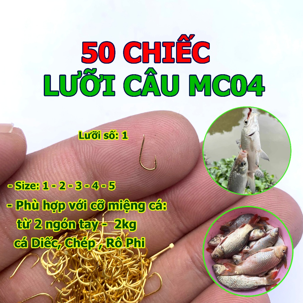 Lưỡi câu cá Diếc, Chép, Rô,… > MC04 - MC03 | Shopee Việt Nam