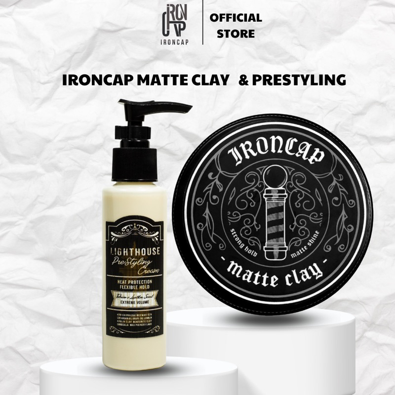 Sáp vuốt tóc IronCap Matte Clay - Wax tạo kiểu tóc nam | Shopee Việt Nam