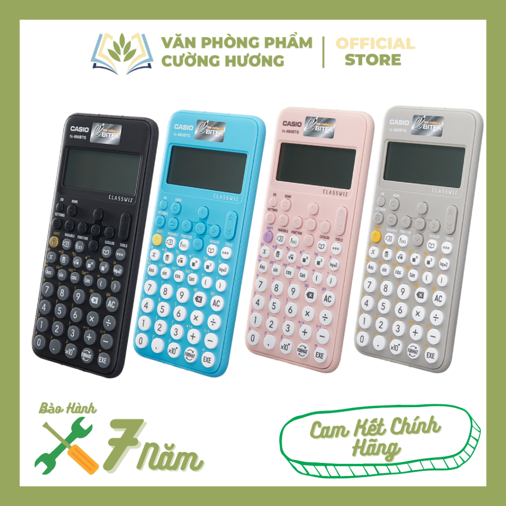 Máy tính Casio FX-880 BTG (Casio 880) (Đen, Hồng, Xám, Xanh) | Shopee ...