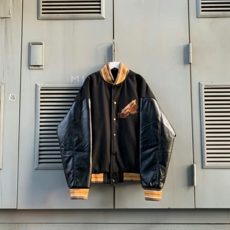 (Size XL) [Chính hãng] Áo Khoác ERIC Cowboy Varsity Jacket | Shopee ...