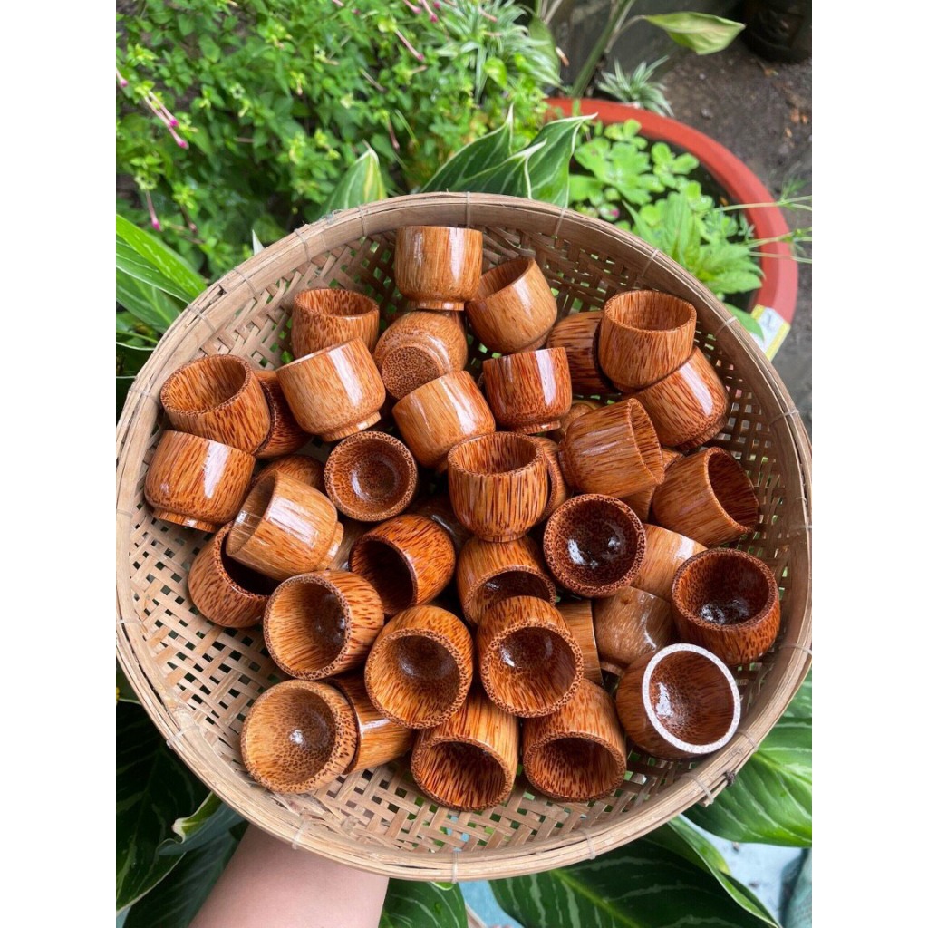 Chung Ly Chén Uống Rựu, Uống Trà Từ Gỗ Dừa Thiên Nhiên, Quà Tặng Trang ...