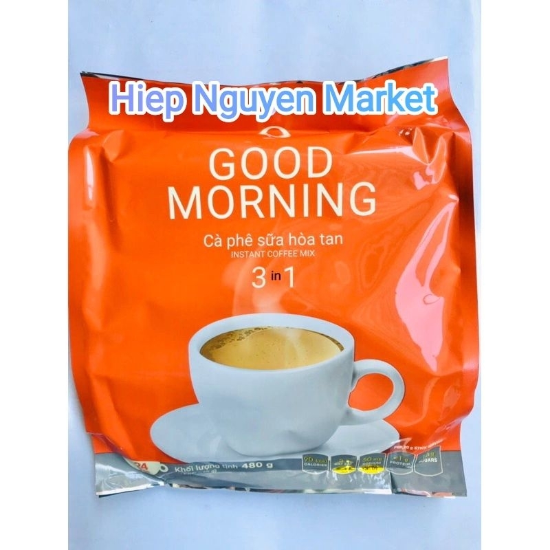 Cafe sữa hòa tan Trần Quang Good Morning 480g (24 gói x 20g) | Shopee Việt Nam