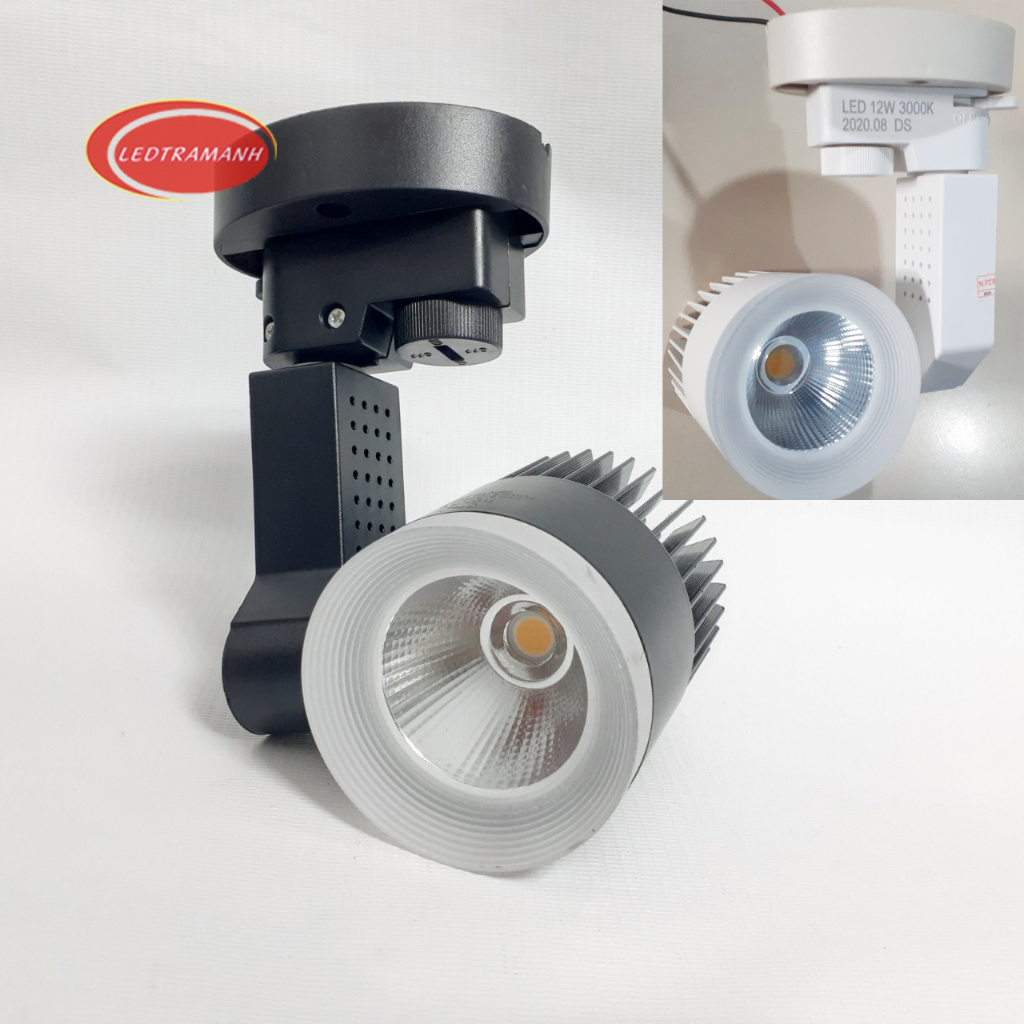 Đèn led rọi ray kèm đế cob 12W 7001 cao cấp kèm đế ngồi | Shopee Việt Nam