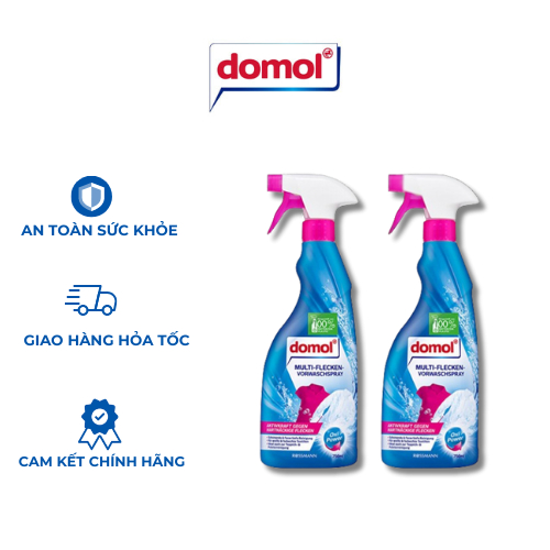 Dung dịch xử lý trước các vết bẩn quần áo dạng vòi xịt Domol 750ml ...