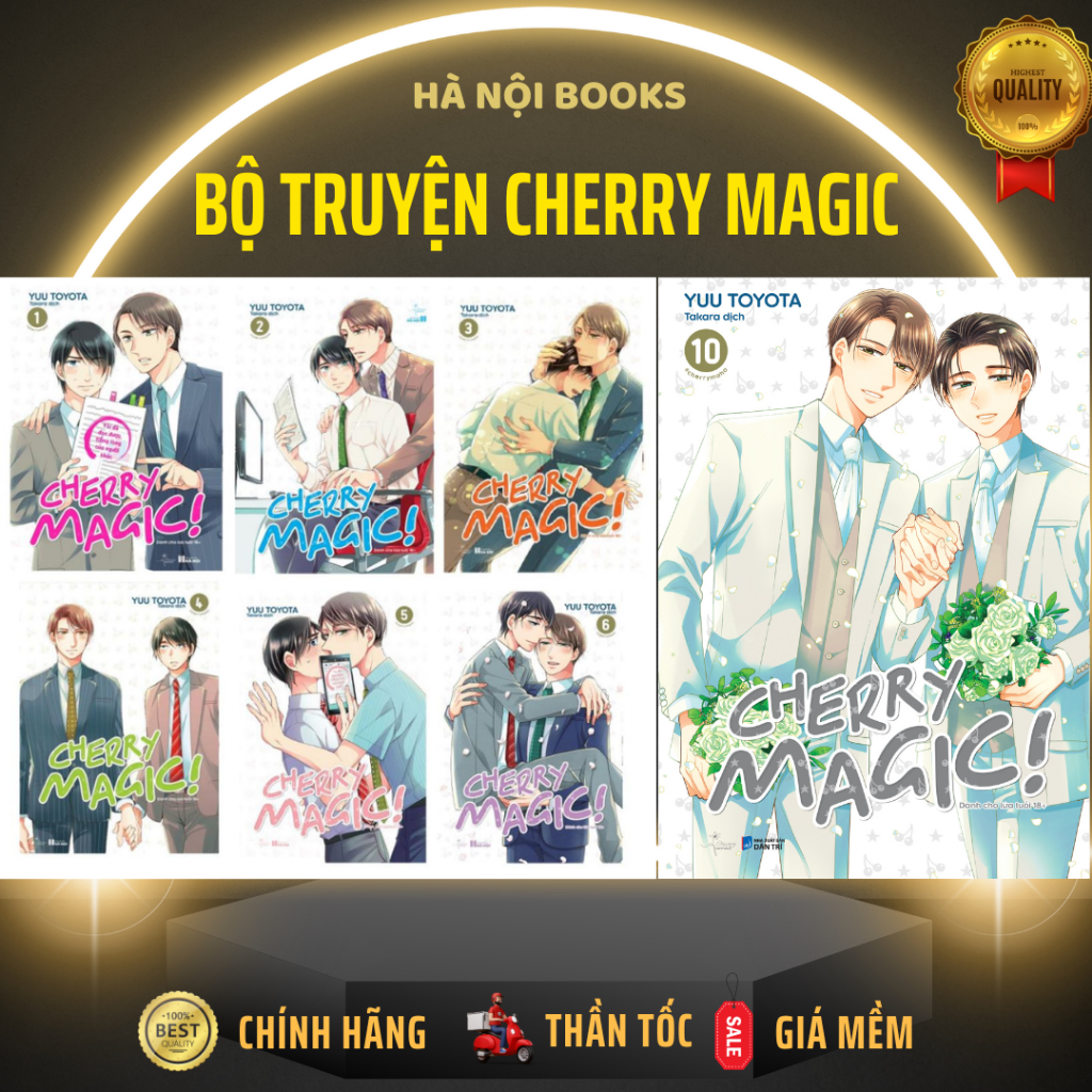 Sách - Trọn bộ truyện tranh Cherry Magic (Tập 1 đến 10, tùy chọn ...