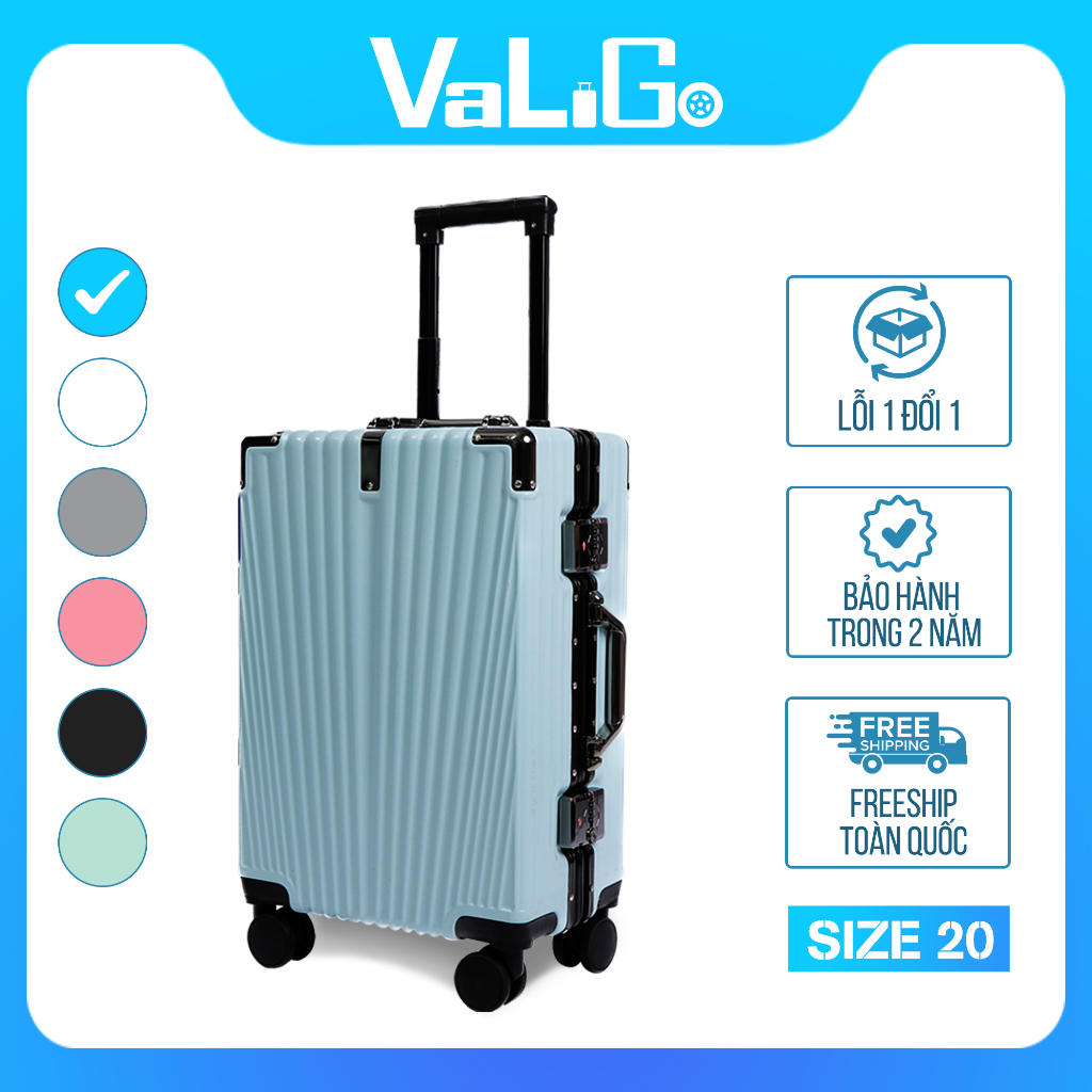 Vali khung nhôm size 20, vali du lịch cao cấp, vali xách tay để được ...