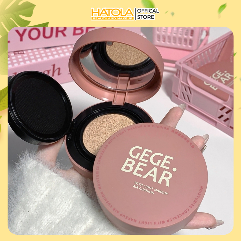 Cushion phấn nước GEGE BEAR KÈM LÕI THAY THẾ mỏng nhẹ tự nhiên dưỡng ẩm che phủ hoàn hảo tạo lớp ...