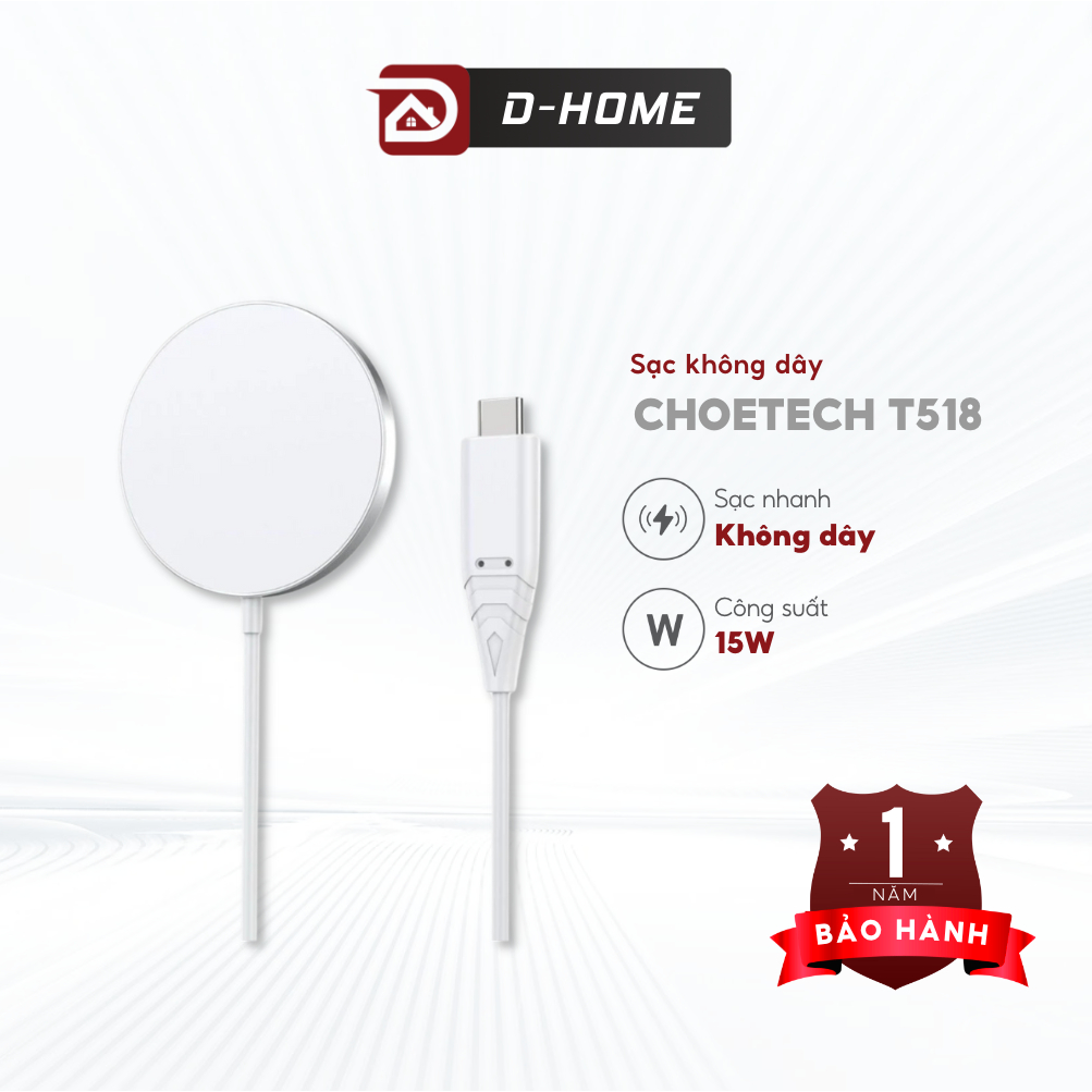Đế sạc MS CHOETECH Magnetic Wireless Charger Pad 15W - T518 | Shopee Việt Nam