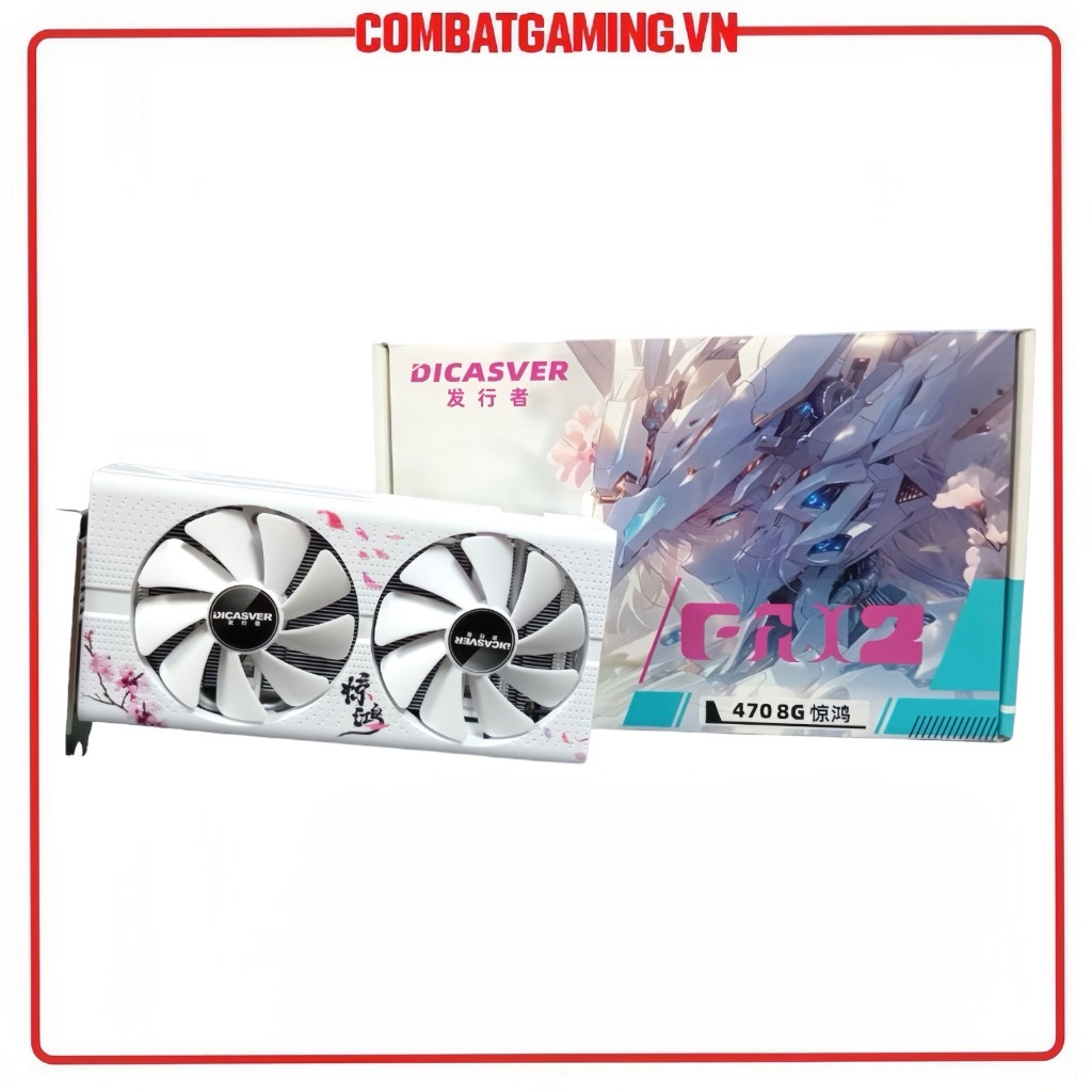 VGA Card Màn Hình DICASVER Radeon RX 470 580 8GB WHITE Hàng Chính Hãng ...