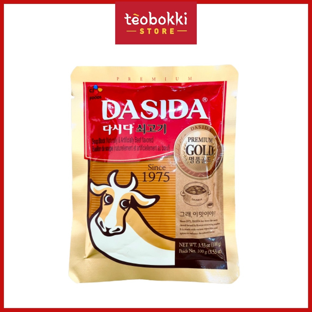 Hạt nêm bò Hàn Quốc Dasida Gold Premium CJ 100g | Shopee Việt Nam