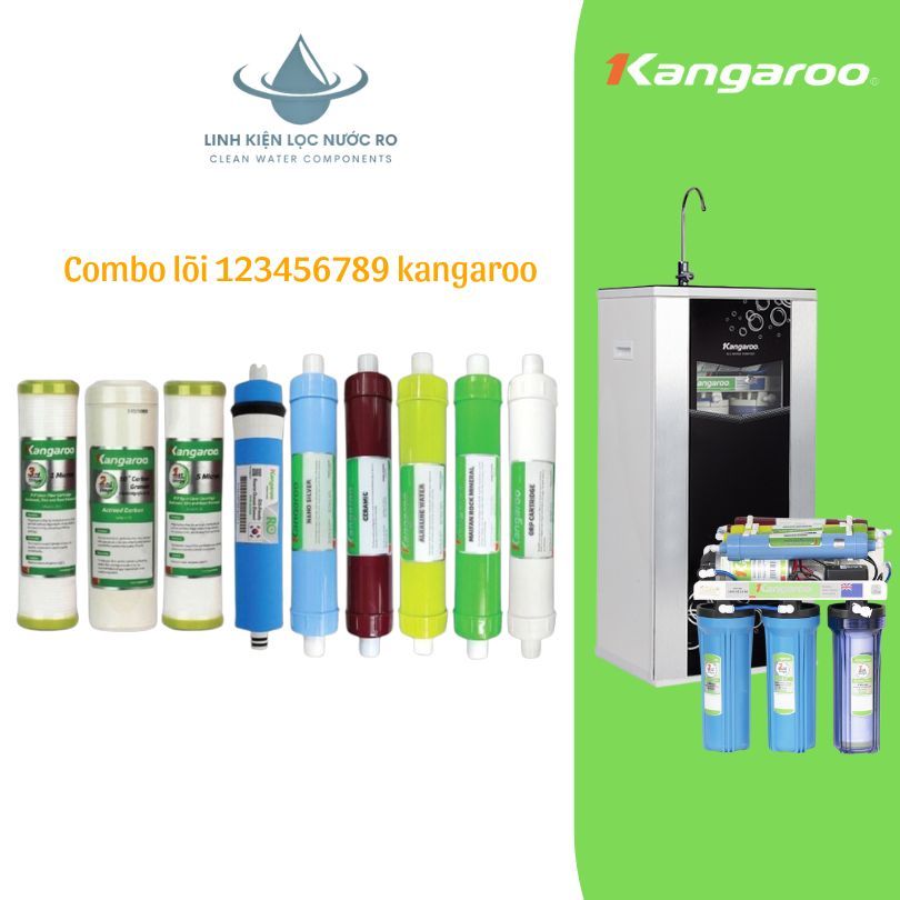 Combo lõi số 123456789 KANGAROO Tăng độ PH - LÕI LỌC CHÍNH HÃNG - Tặng ...