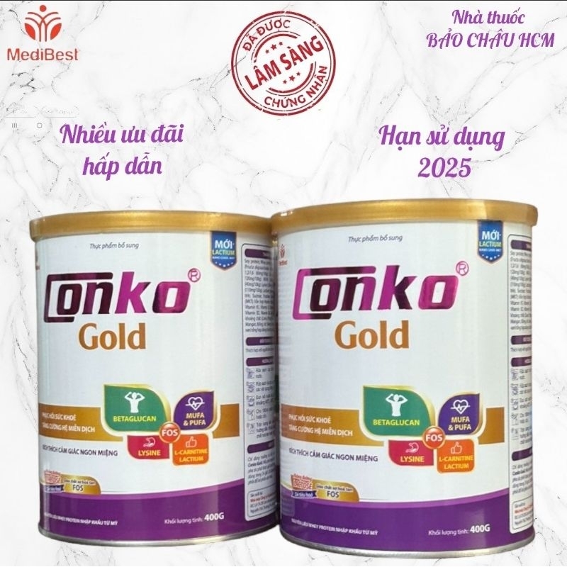 (Combo 2 lon) Conko gold 400g (Hsd 10/2025) | Shopee Việt Nam