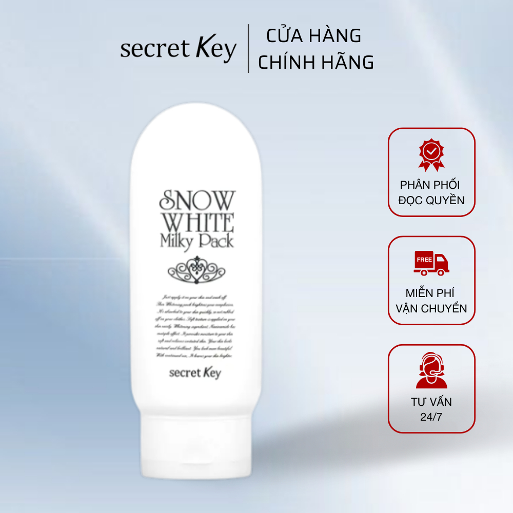 Kem Ủ Trắng Body Snow White Milky Pack Secret Key 200g | Shopee Việt Nam