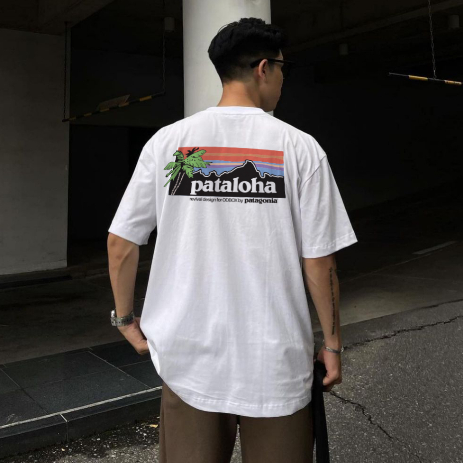 Áo thun unisex nam nữ patagonia pata form rộng vải cotton 100% cao cấp ...