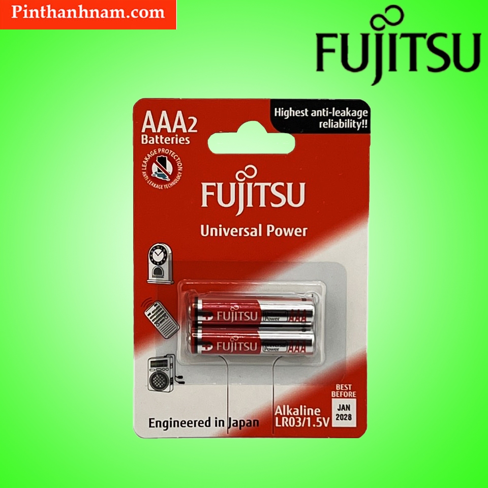 Pin AAA Fujitsu alkaline LR03 Vỉ 2 Viên Chính Hãng | Shopee Việt Nam
