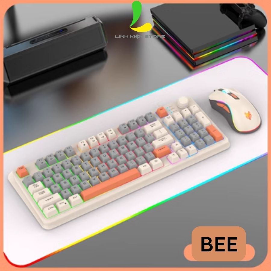 Bàn phím giả cơ gaming XUNFOX K82 / K10 / K820 - Bàn phím có dây công thái học cùng hiệu ứng LED ...