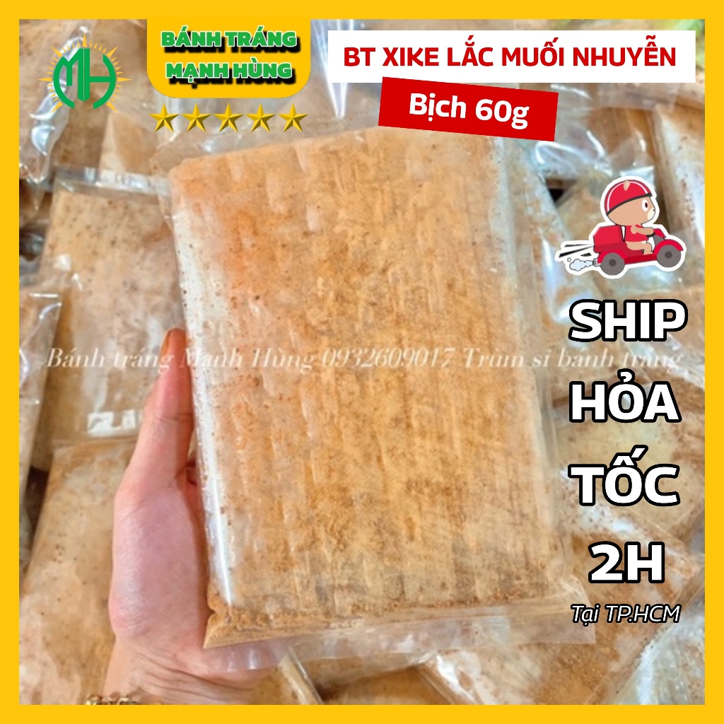 Bánh tráng xike lắc muối nhuyễn Mạnh Hùng | Shopee Việt Nam