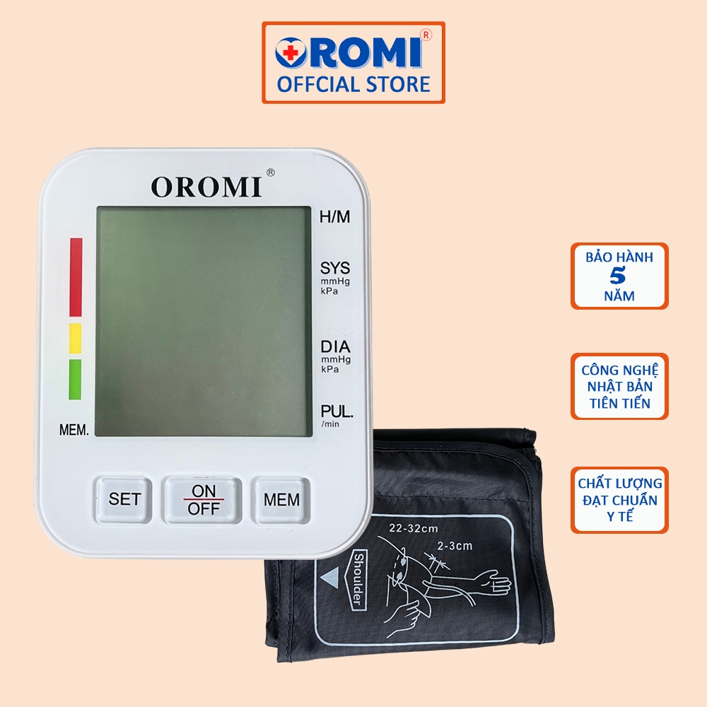 Máy đo huyết áp điện tử bắp tay OROMI GT-702C - Chăm sóc sức khoẻ gia đình - Bảo hành 5 năm ...