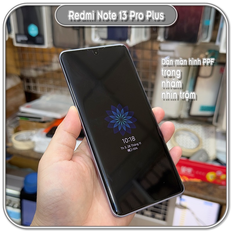 Miếng dán màn hình cong cho máy Redm Note 13 Pro Plus, PPF trong - nhám ...