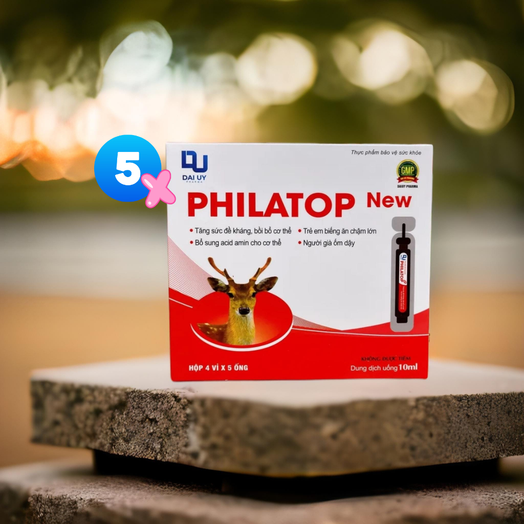 [Combo 5 hộp] PHILATOP NEW Đại Uy - ống nhựa - Tăng sức đề kháng ...