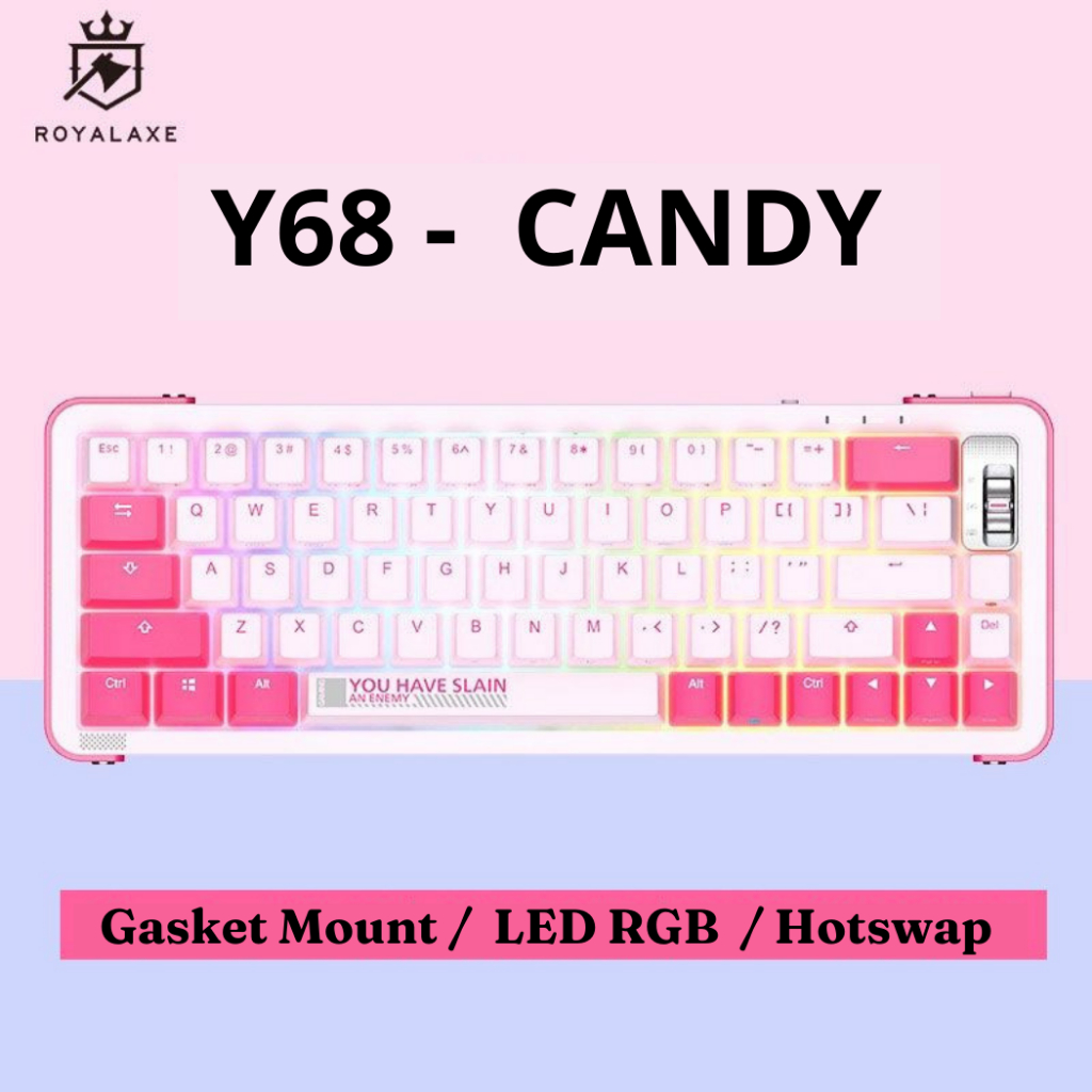 Bàn phím cơ không dây HOTSWAP Royal Axe R68, R87, R100 - LED RGB | Shopee Việt Nam