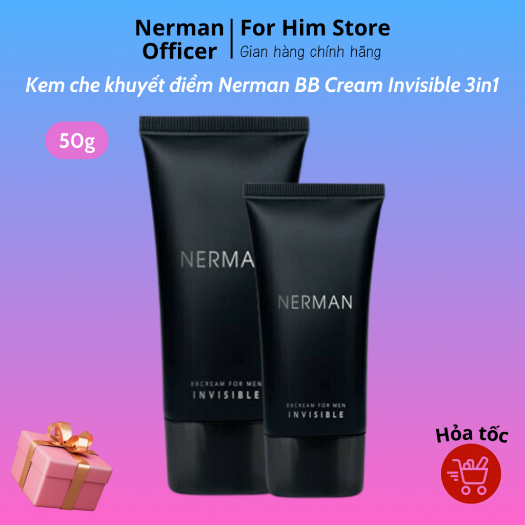 Kem che khuyết điểm cho nam Nerman BB Cream Invisible 3in1 Chống nắng ...