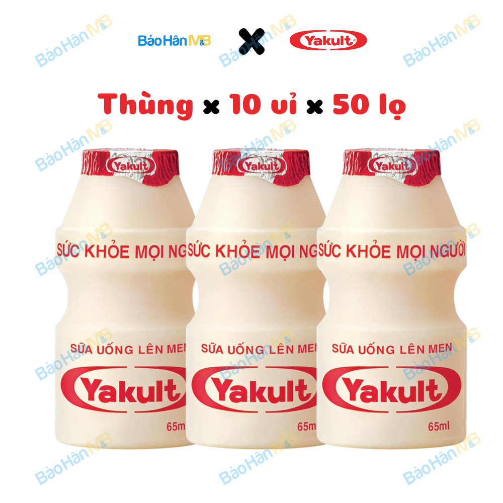 Sữa Chua Uống Lên Men Yakult - Thùng x 10 vỉ x 50 hộp 65ml | Shopee ...