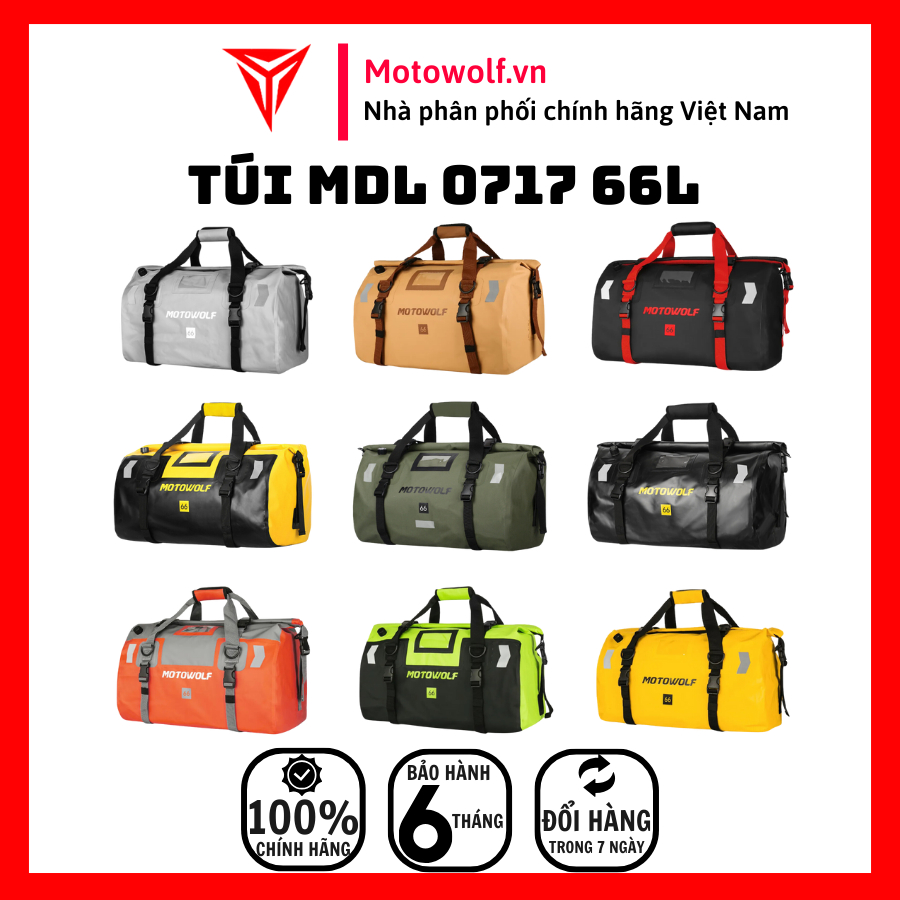 Túi Trống Chống Nước Du Lịch Thể Thao Phản Quang MOTOWOLF MDL 0717 66L - Motowolf Việt Nam Chính ...