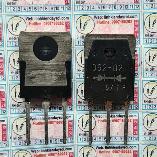DIODE XUNG D92-02 D9202 D92 02 20A 200V TO-3P diode máy hàn chính hãng ...
