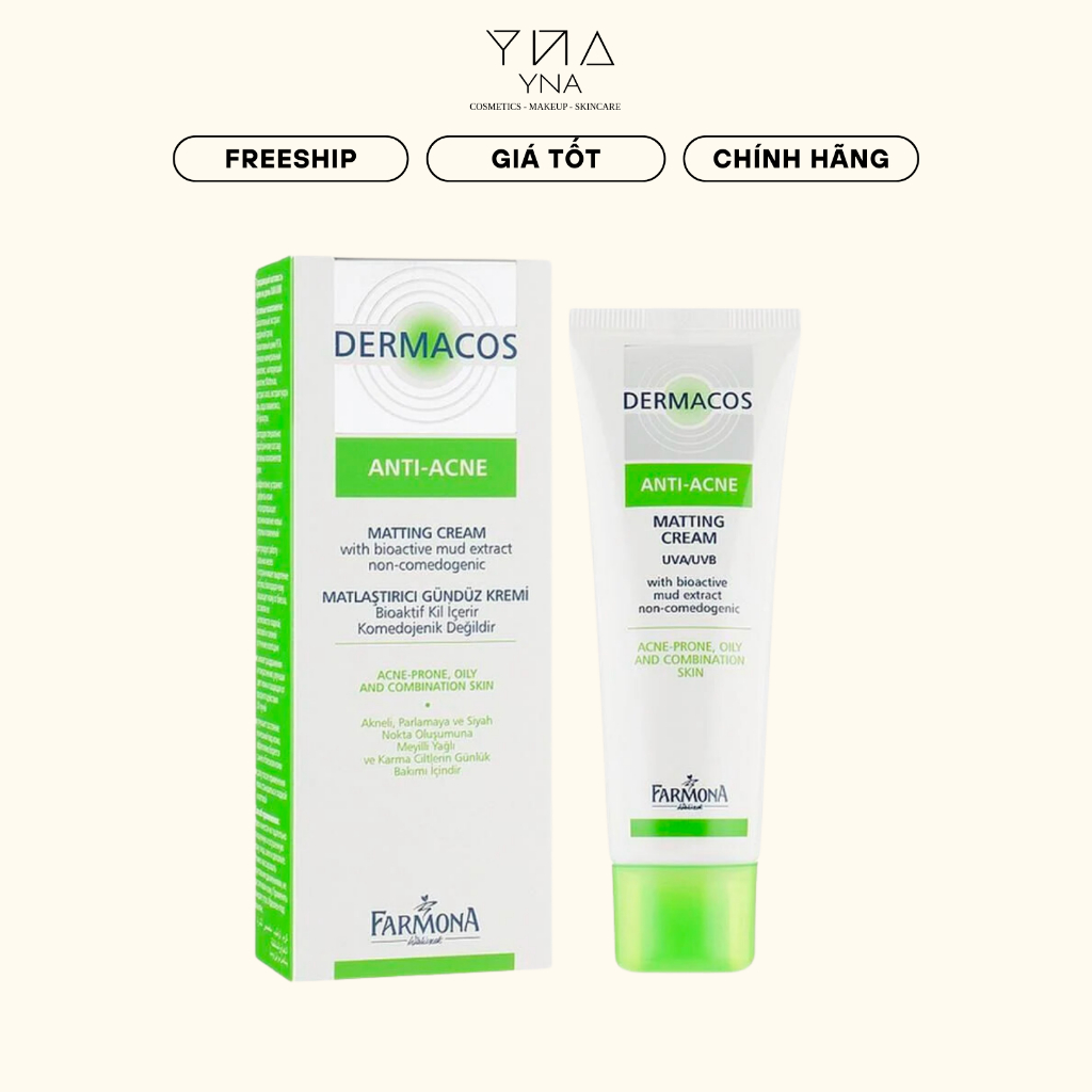 Kem dưỡng Dermacos Anti acne Matting Cream Farmona 50ml | Shopee Việt Nam