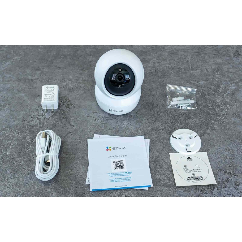Camera wifi, camera ezviz C6N 2.0 megapixel, camera360 xoay, đàm thoại ...
