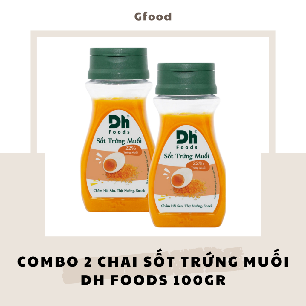 [COMBO 2 CHAI] Dh Foods Sốt Trứng Muối 100gr | Shopee Việt Nam