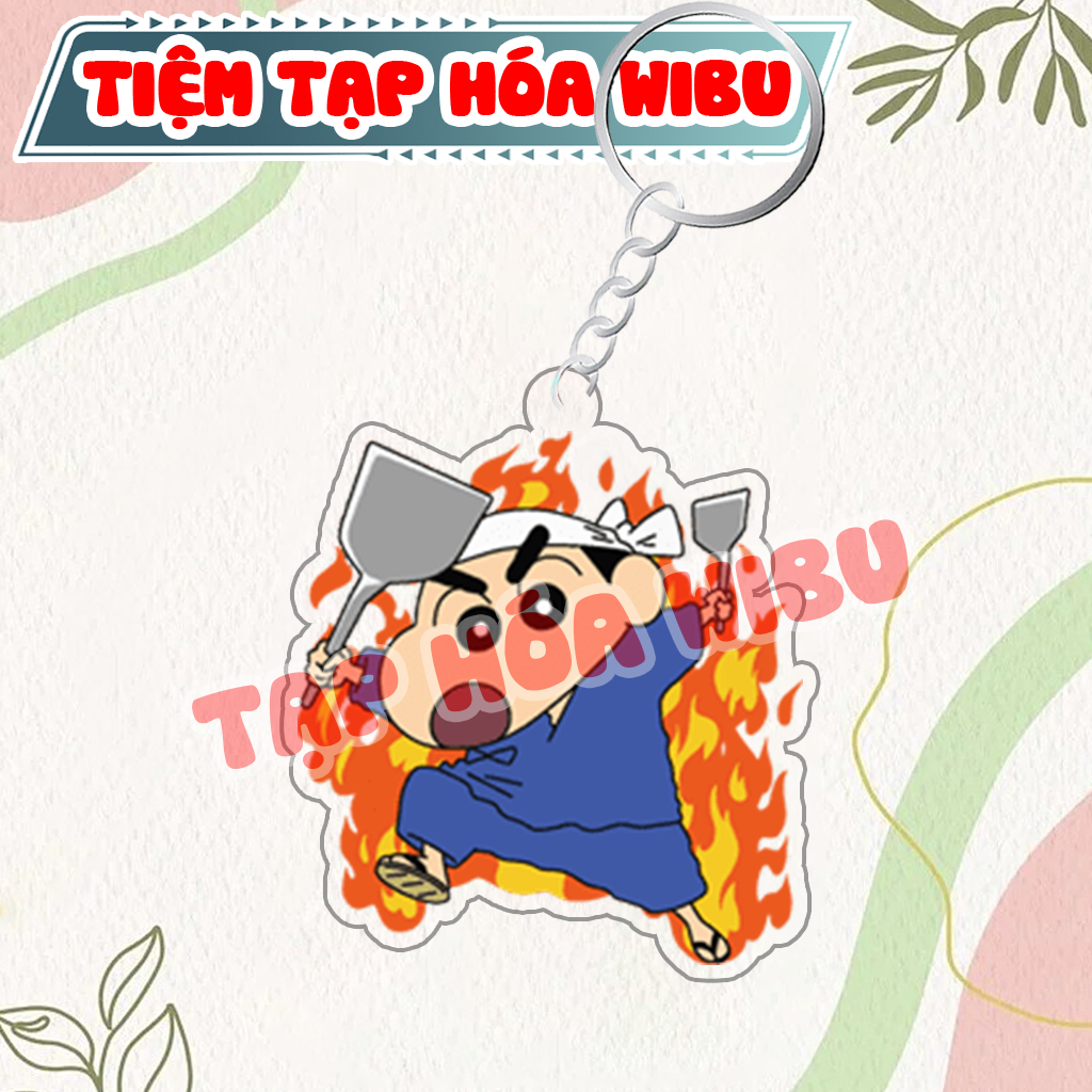 Móc khoá Bằng Acrylic Cushin Stickers Shin Cậu Bé Bút Chì Anime Manga ...
