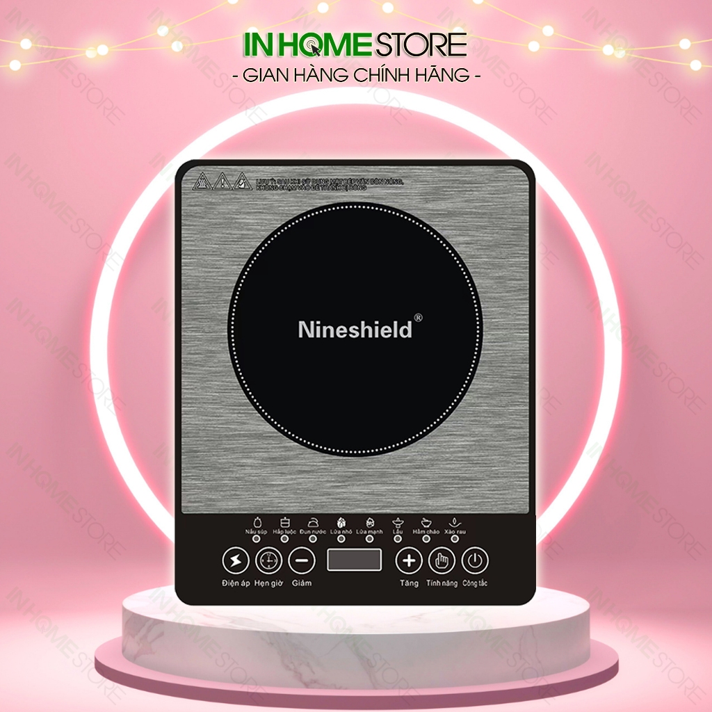 Bếp Từ NINESHIELD KB-8605 Công Suất 2200W Tặng Nồi INOX 304 Chất Lượng ...