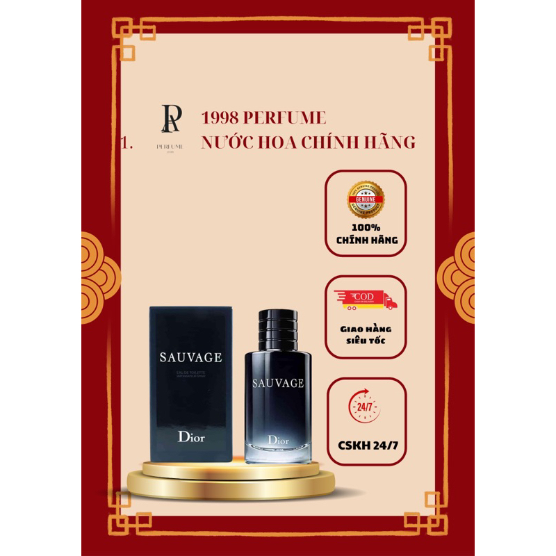 Nước hoa nam Dior Sauvage EDP [Fullseal] - Dung tích 100ml | Shopee Việt Nam