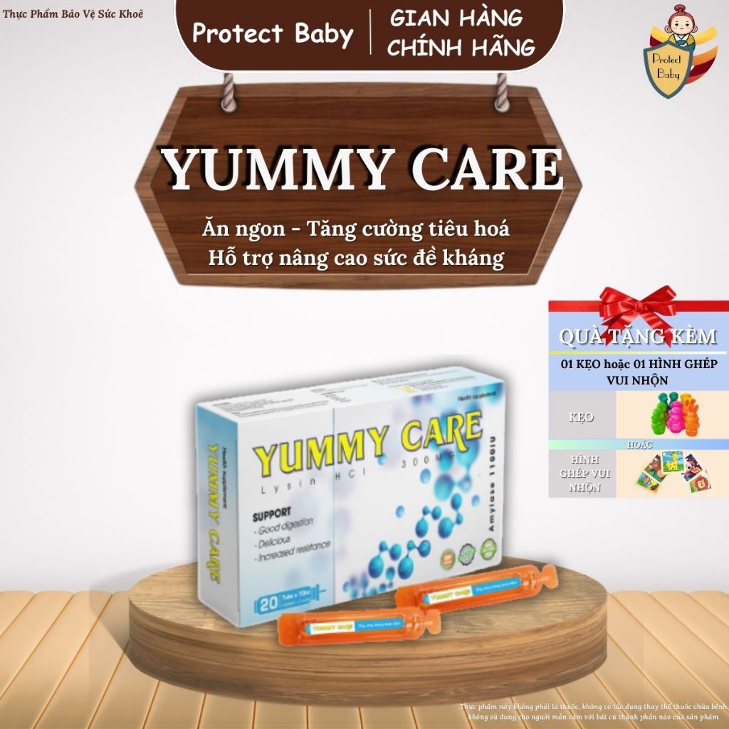 Siro Ăn Ngon Yummy Care (Hộp 20 ống) - Hỗ trợ tăng cường tiêu hóa ...