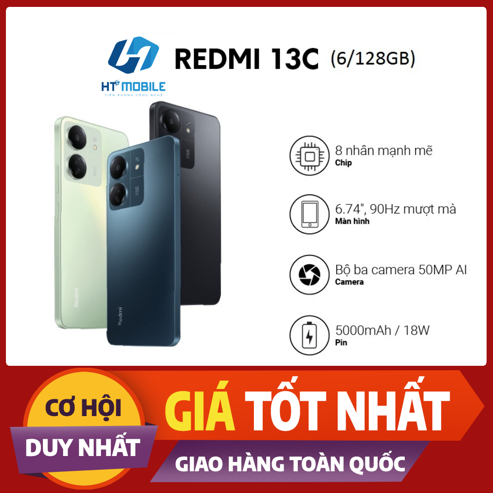 Điện thoại Xiaomi Redmi 13C 6GB/128GB - Hàng chính hãng | Shopee Việt Nam