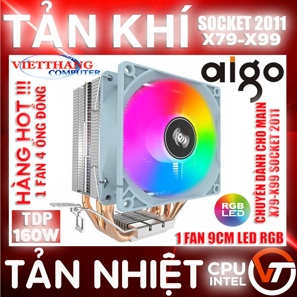 SIÊU SALES Hàng Hot !!! Tản nhiệt khí CPU AIGO ICE400SE 4P1F 4 Ống Đồng ...