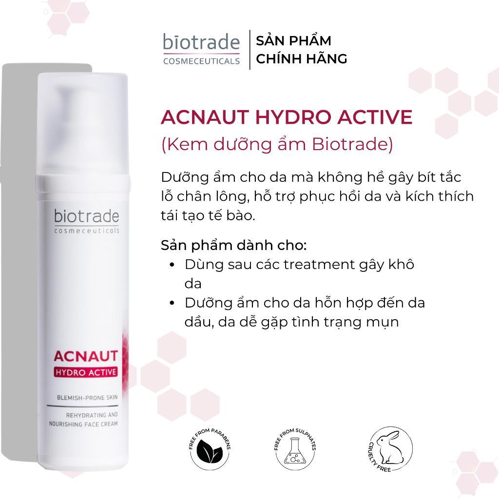 Kem dưỡng ẩm Biotrade Acnaut Hydro Active Cream phục hồi, làm dịu làn ...