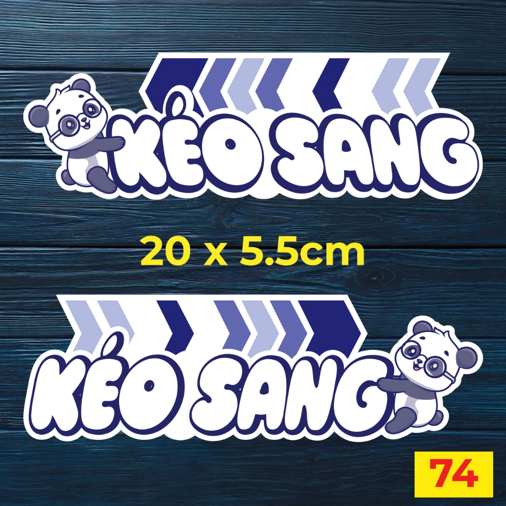 Miếng dán decal KÉO SANG trái phải sticker dán trang trí cửa kính - Mã ...